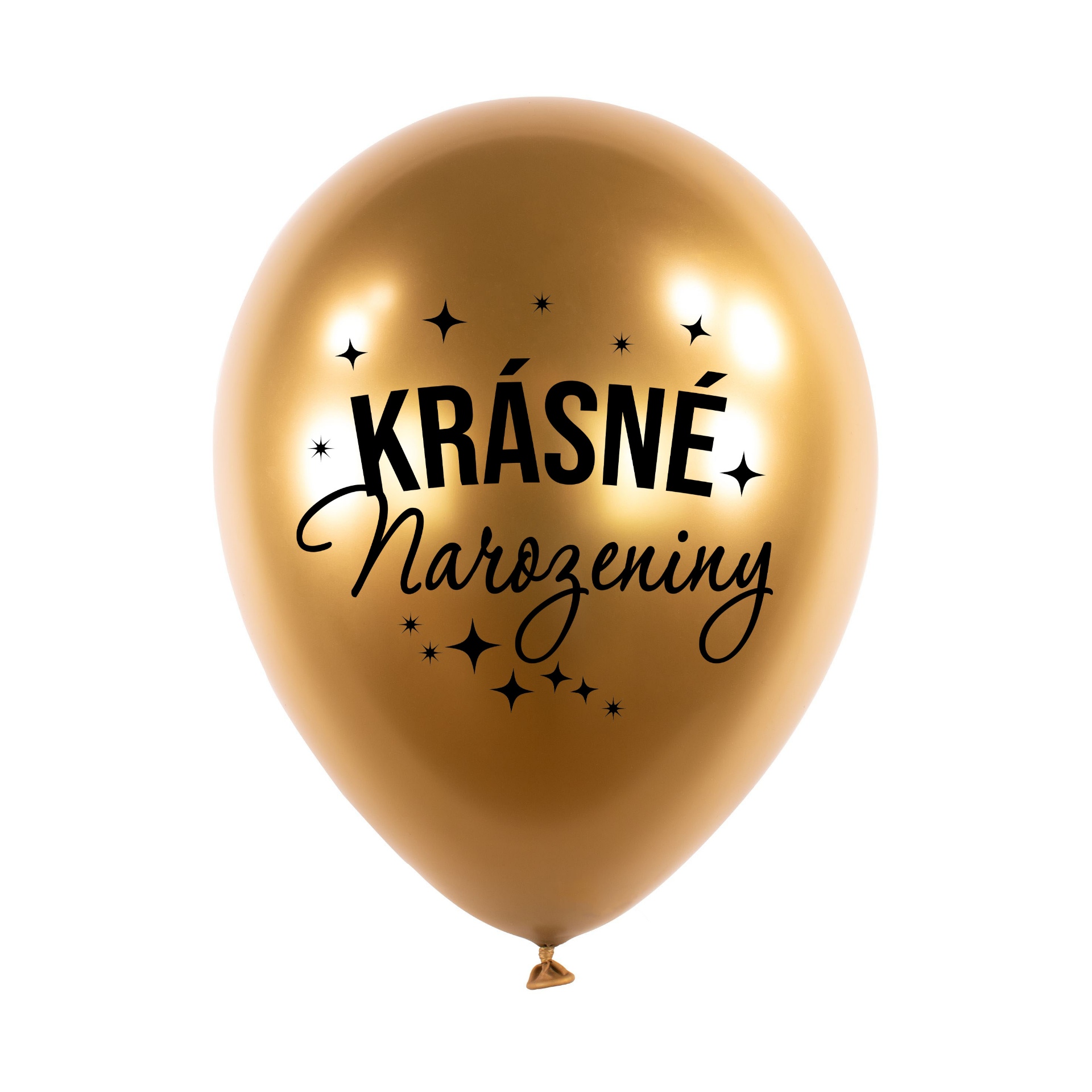 Balonky Chrome Krásné narozeniny, Zlaté 5 ks-Party Dekorace a Balonky ...